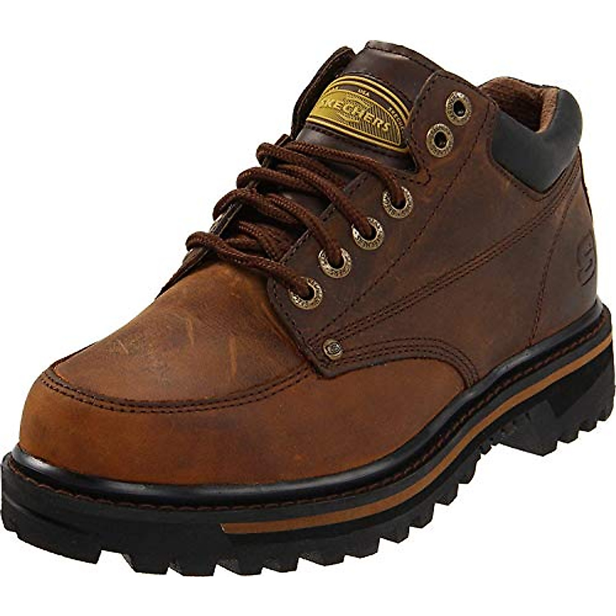 Skechers mens Mariner industrial and construction shoes, Dark Brown, 11 US