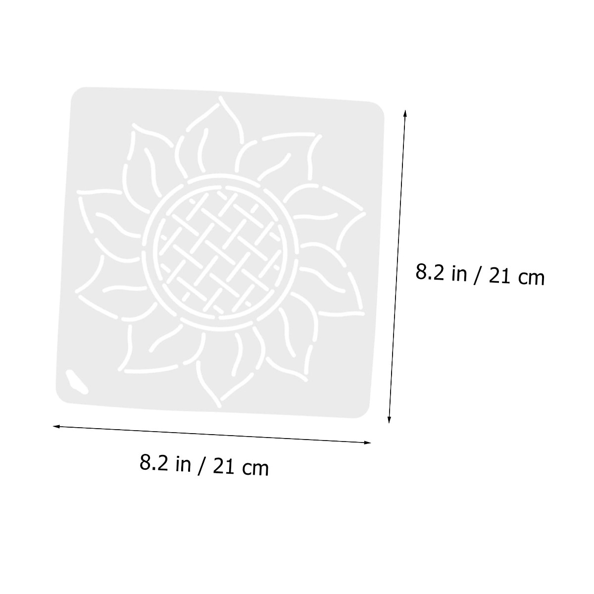 TEHAUX Embroidery Template Embroidery Stencils Multipurpose Tool Embroidery Tools Embroidery Accessories Patchwork Stencil Tailor Craft Tool DIY Clothing Stencil Pp Quilting Sewing Tools