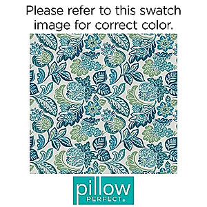 Pillow Perfect Outdoor/Indoor Dailey Opal Lumbar Pillows, 11.5" x 18.5", Blue 2 Count