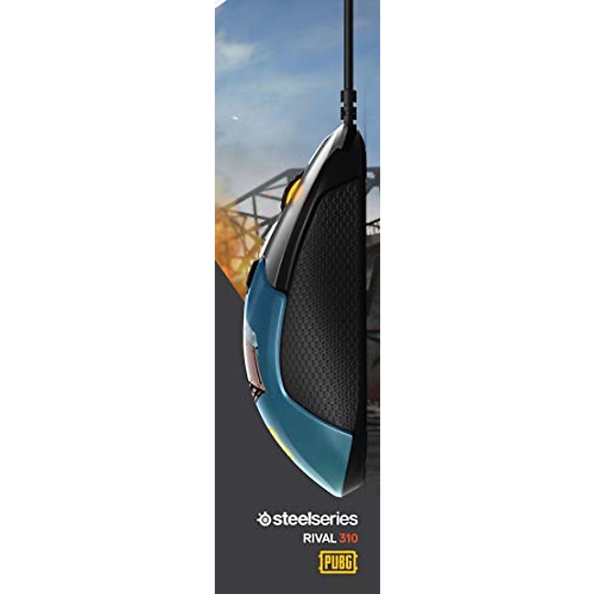 SteelSeries Rival 310 - Optical Gaming Mouse - RGB Illumination - 6 Buttons, Rubber Sides - On-Board Memory - PUBG