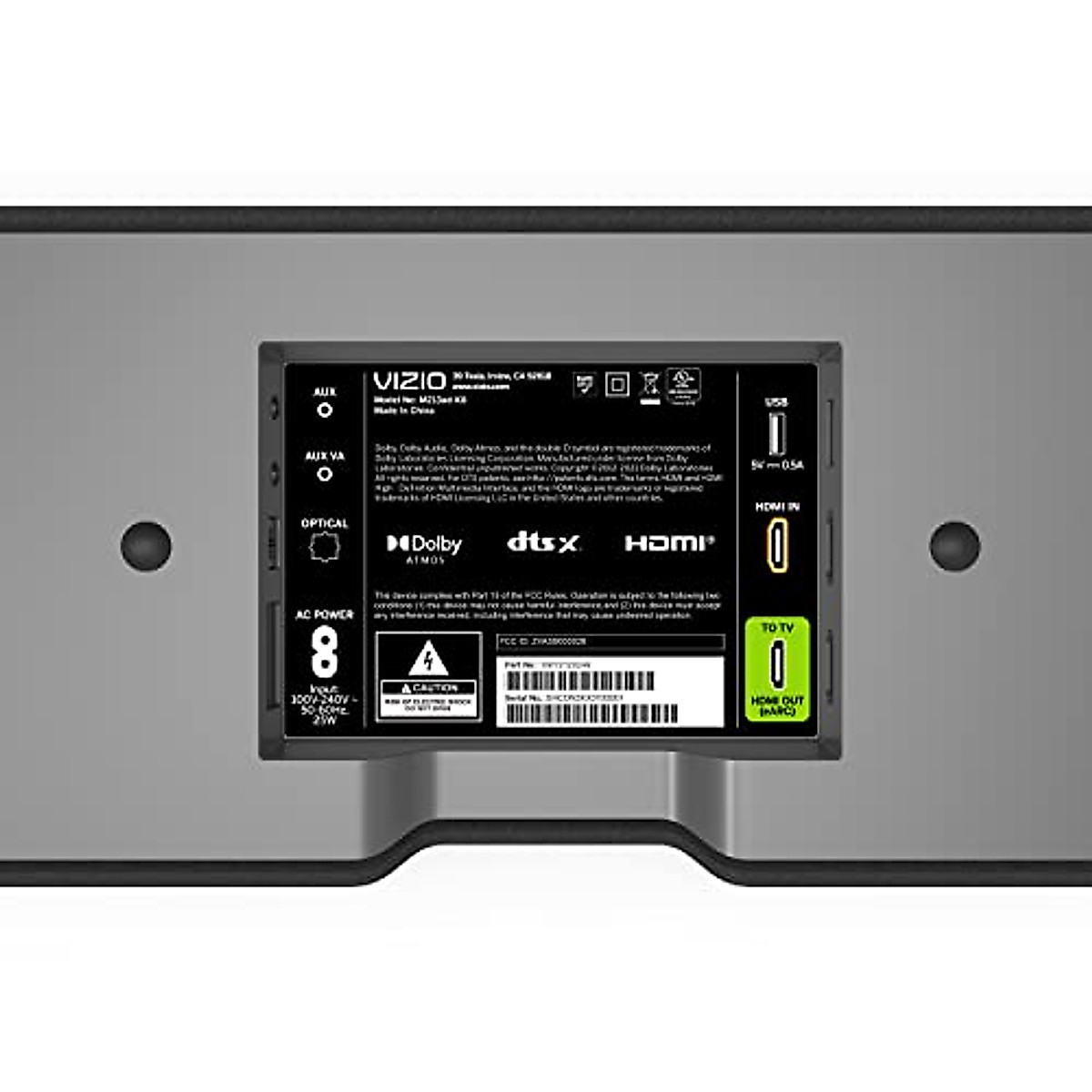 VIZIO M-Series All-in-One 2.1 Immersive Sound Bar with 6 High-Performance Speakers, Dolby Atmos, DTS:X, Built in Subwoofers and Alexa Compatibility, M213ad-K8, 2023 Model