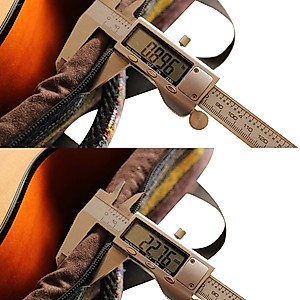 MUSIC FIRST 0.9" (23mm) Padded Country Style 36 inch Soft Guitar Case, Travel Guitar Bag, 36" Guitar Backpack (FIT FOR 36~37 inch, 3/4 Junior Size GUITAR, CHECK PHOTO No.2 AND MEASURE YOUR GUITAR!)