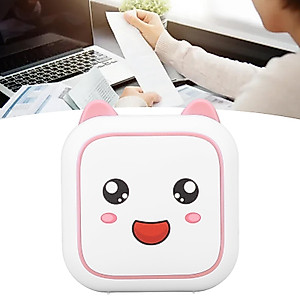 Kelepu Mini Printer Inkless Compact and Portable with Quick Printing for Mobile Thermal Printer (Roseate)