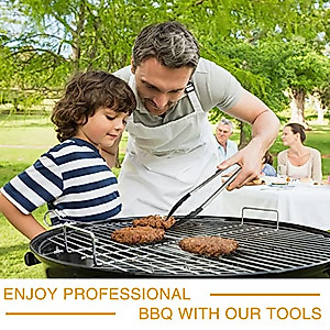 Griddle Accessories Kit, 39 Pcs Flat Top Grill Accessories for Blackstone and Camp Chef, Professional Grill BBQ Spatula Set with Basting Cover, Scraper, Thermometer, Egg Ring, Gifts for Men