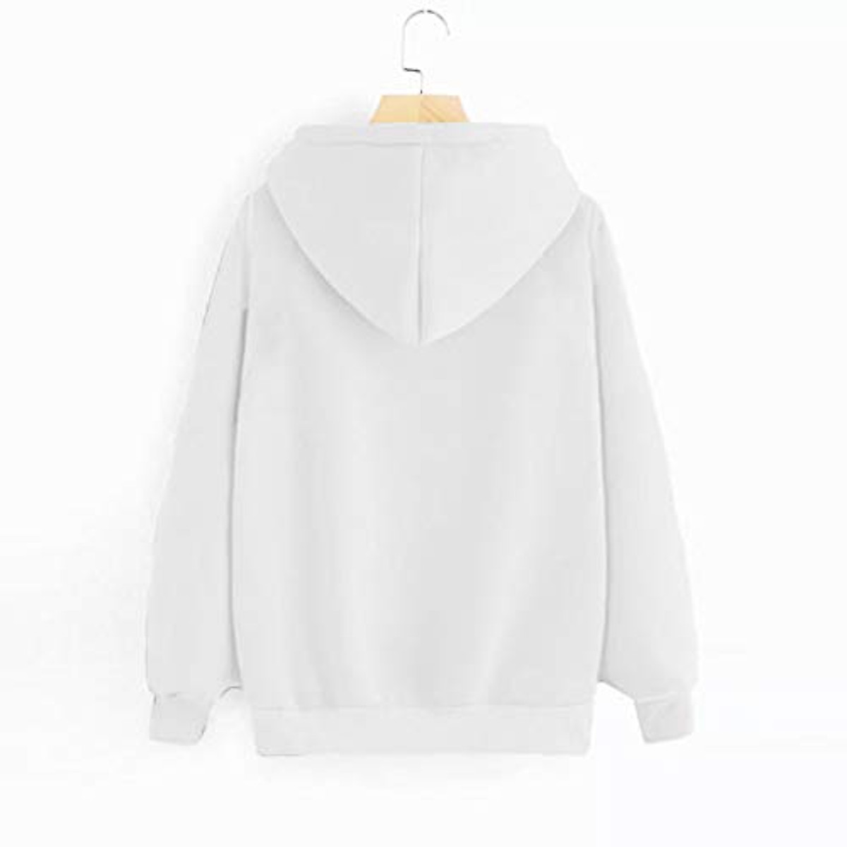 Women Casual Hoodies Hooded Sweatshirts Long Sleeve Hooded Pullover with Front Pocket Solid Pullover Hoodies
