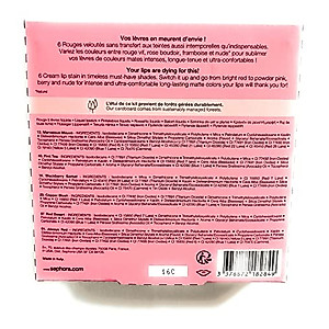 Sephora Cream Lip Stain Collection Set of 6