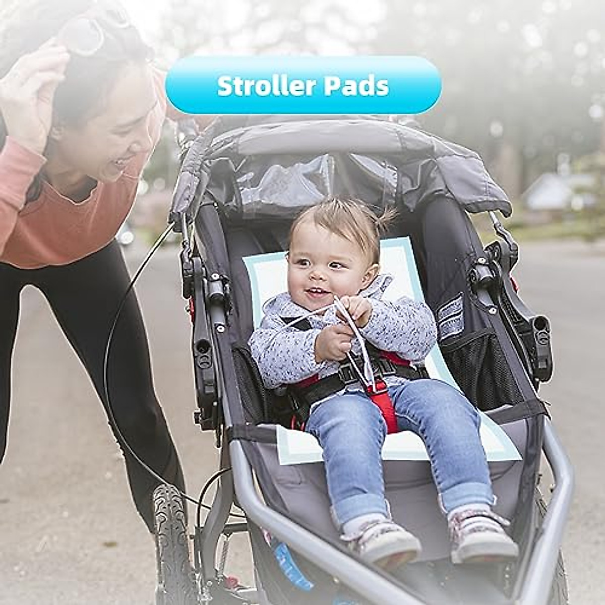 Nihao Honey Disposable Changing Pads for Baby, 30 Pack Portable Diaper Changing Pad Liner, Baby Changing Pad Waterproof Underpads Changing Table Pads Leak-Proof Breathable (Blue, 18x24 Inch)