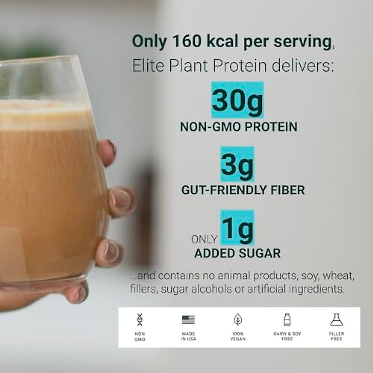 FYTA Elite Vegan Protein Powder - 1st Plant Based Protein with Better Taste & Texture Than Whey Protein, Dairy Free, Sustainable, Non-GMO Protein for Women and Men (Creamy Chocolate) - 30g