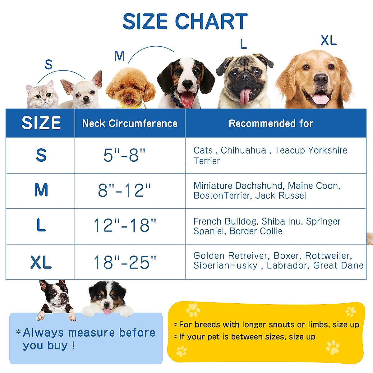 Dog Cone Alternative After Surgery - Soft Dog Cone for Large Dogs - Dog Donut Collar - Inflatable Elizabethan Dog Cone Collar to Stop Licking - Recovery Dog E Collar for Pets - Large(Neck:12"-18")
