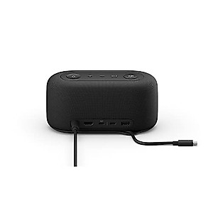 Microsoft Audio Dock - Teams Certified, USB-C Dock, HDMI 2.0, USB-A, USB-C x 2 Ports, Pass-Through Charging, Audio Speaker Phone, Works with Teams, Zoom, and Google Meet apps