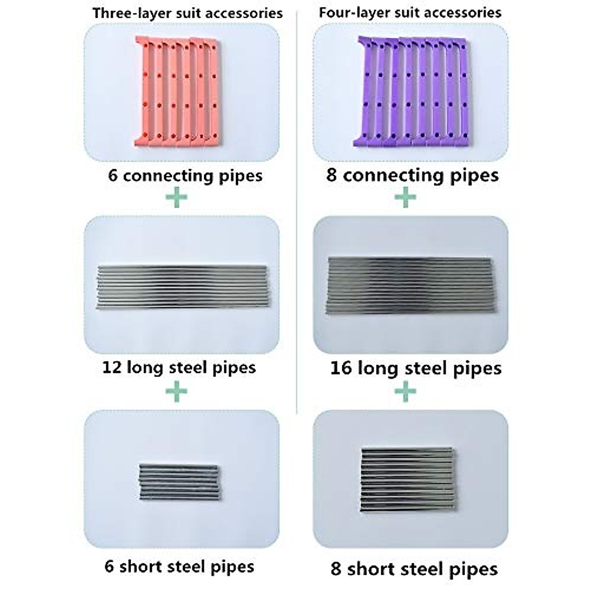 Diligencer Sturdy Plastic Stainless Steel Stackable Assembly Shoe Rack for Home Wall Entryway Over Door Closets Organizer Shoes Rack Ms Men Kids （Pink/Green/Blue）