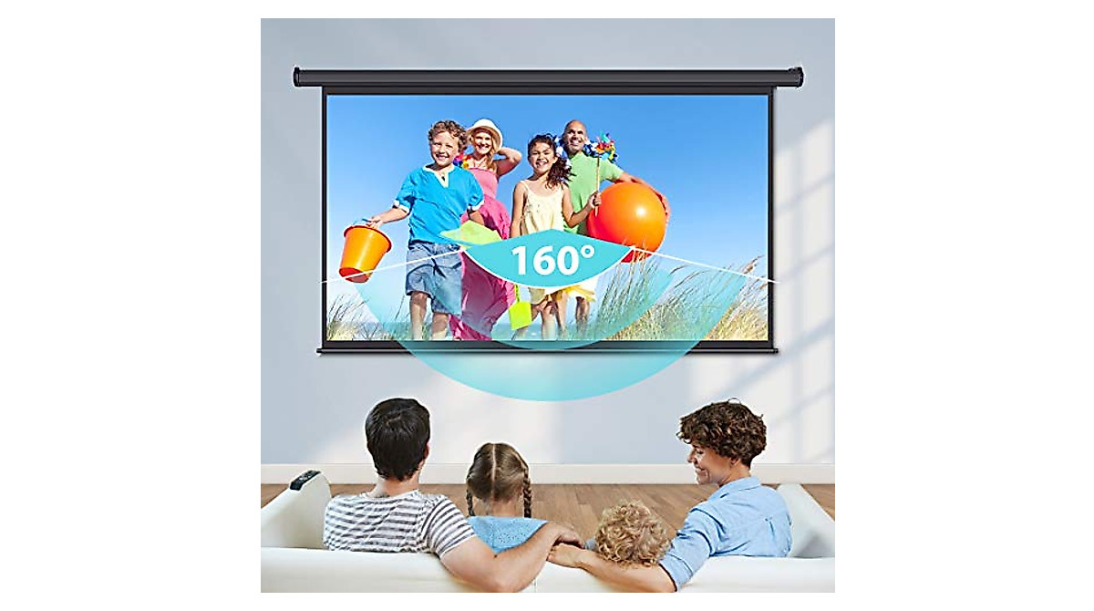 VIVOHOME 100 Inch Electric Motorized Projector Screen | 4K Ultra HD
