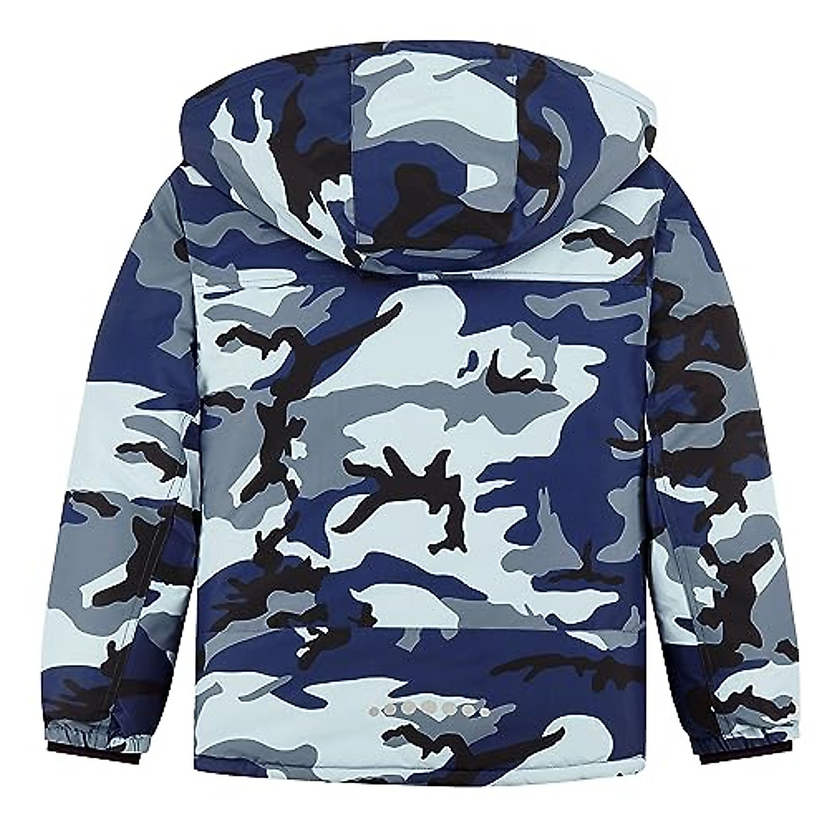 UMMTOM Boys Waterproof Ski Jacket Fleece Lined Warm Winter Snow Coat Hooded Winter Jacket for Kids(Indigo Sea,6-7)