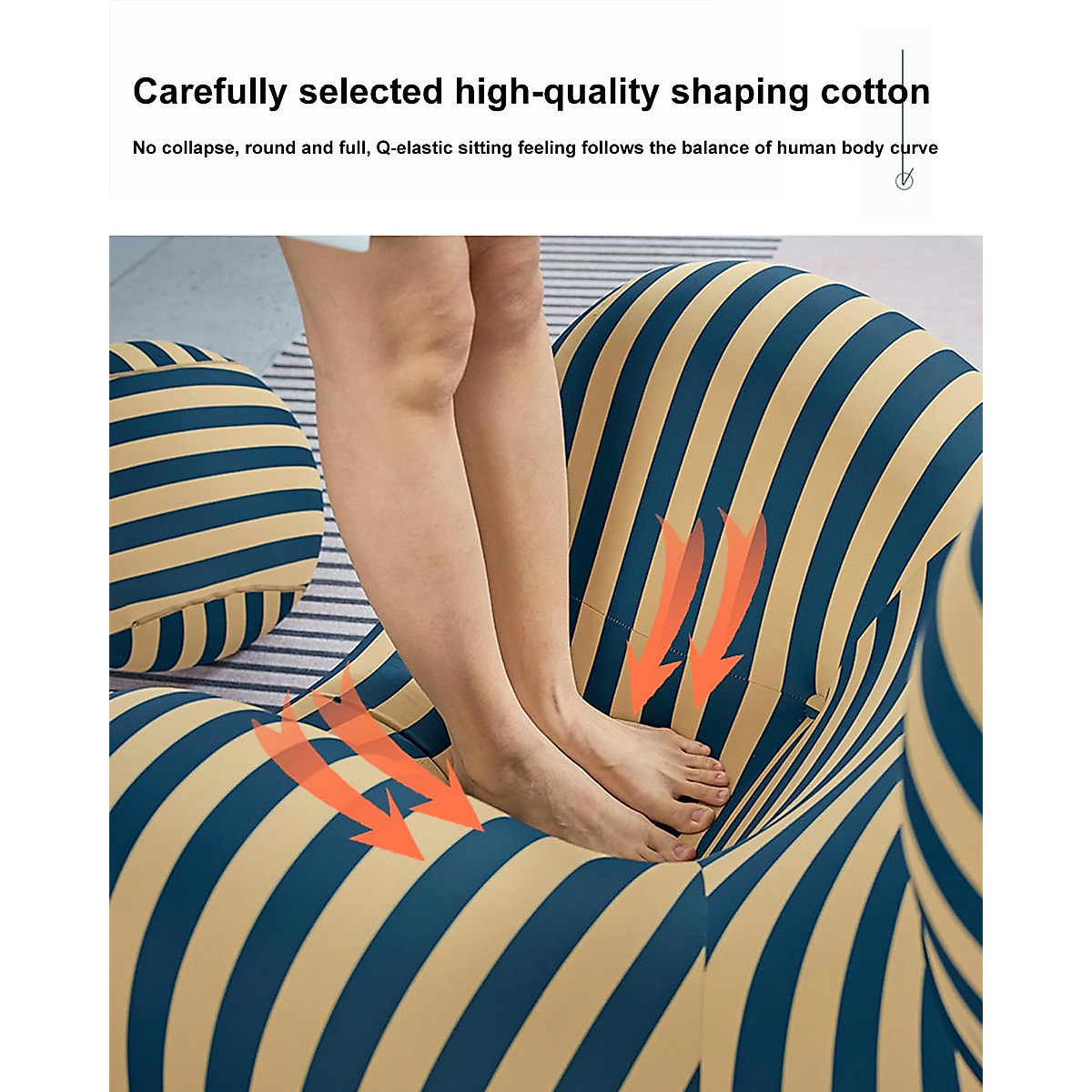 ZOLPD Leisure Sofa Chair,Minimalist Living Room Lazy Sofa Single Seat Creative Hydrangea Lounge Chair,Modern Accent Chair Lazy Couch for Living Room, Bedroom, Reading Room (A, Large)