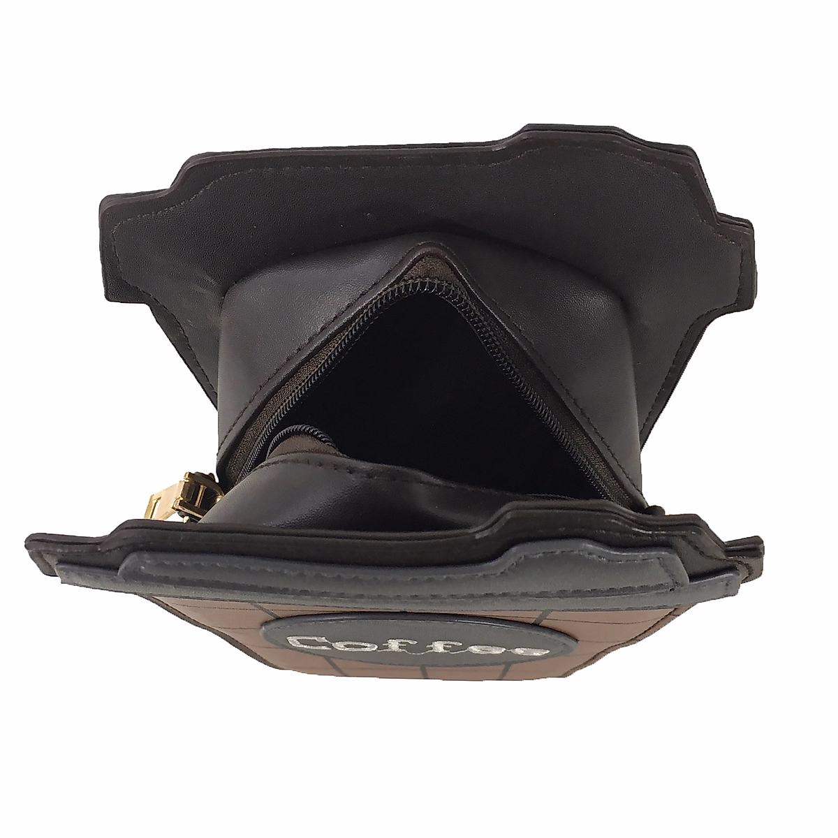 Fashion Culture Cup Of Joe Coffee Crossbody, Brown