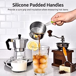 U-Taste 12 Piece Measuring Cups and Spoons Set in 18/8 Stainless Steel : 7 Measuring Cups & 5 Measuring Spoons