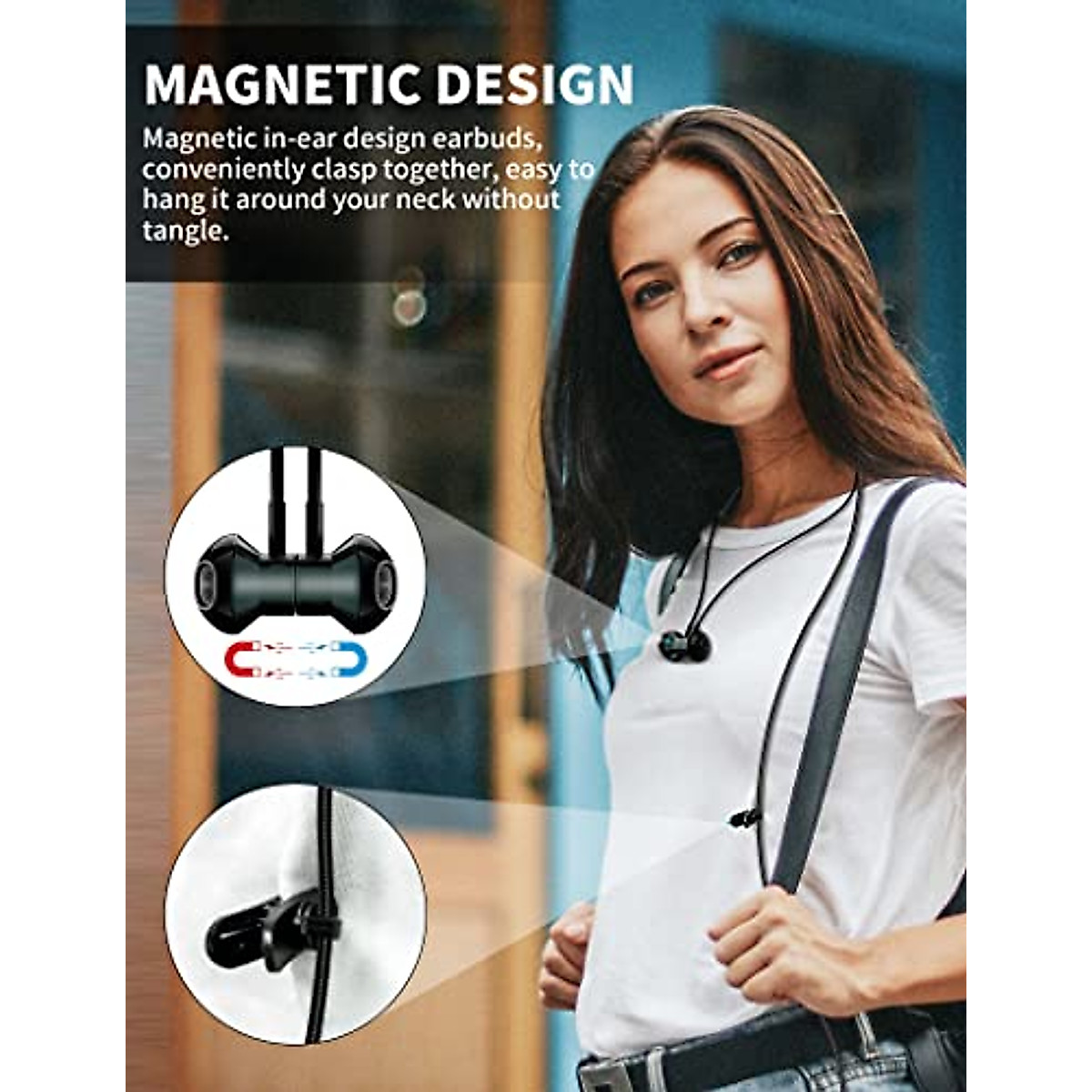 TITACUTE USB C Headphone Wired Earphone in-Ear Magnetic Earbud for Samsung A53 S22 S21 S20 FE Galaxy Z Flip Fold Noise Headset with Microphone iPad Pro Air Google Pixel 6 7 OnePlus, TITACUTE0476