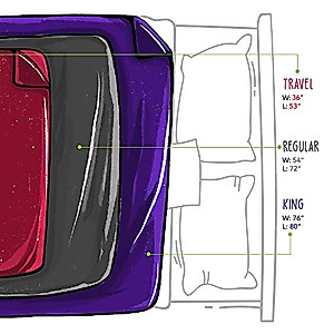 Avana Waterproof Throw Blanket | Protector for People and Pets | Leak Proof Moisture Barrier - Regular Size, Micro-Velvet Purple