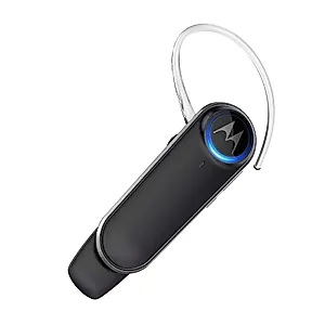 Motorola Boom 3 in-Ear Wireless Mono Alexa Enabled Headset - Noise Cancelling Bluetooth 5.0 Earpiece with Flip Microphone - 7-Hour Battery Life, 40-Foot Range - Ear Hook & Gel Buds