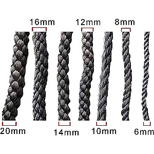 EkiDaz HXRW Rope Net Climbing Net for Kids Climbing Cargo Net Indoor Outdoor Safe Nets for Obstacle Course Playground Treehouse Playground Sets for Backyards (Size : 3 * 4m(9.9 * 12.12ft))