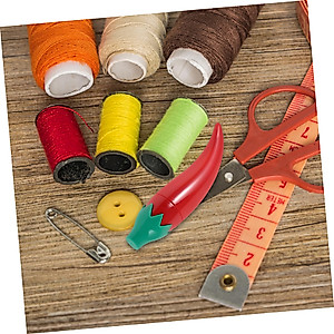 EXCEART 6Pcs Needle Storage Tubes Sewing Needle Pins Box Container Plastic Fruit Shape Tool Box Holder Organizer for DIY Small Items Toothpick Beads Jewelry