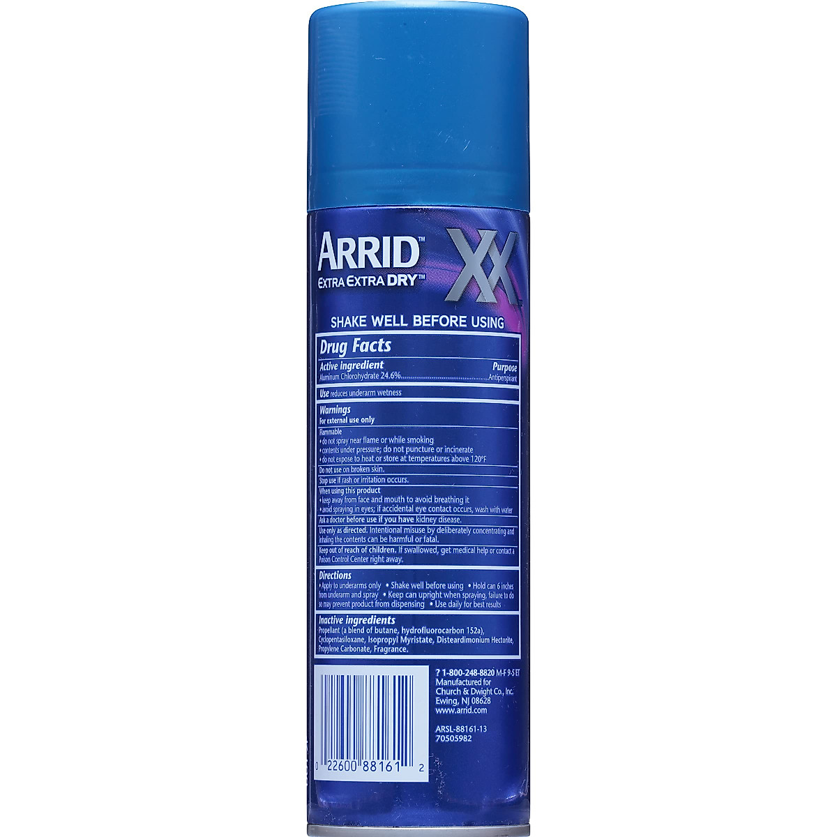 Arrid Deodorant 6 Ounce Aerosol XX Morning Clean (177ml) (2 Pack)