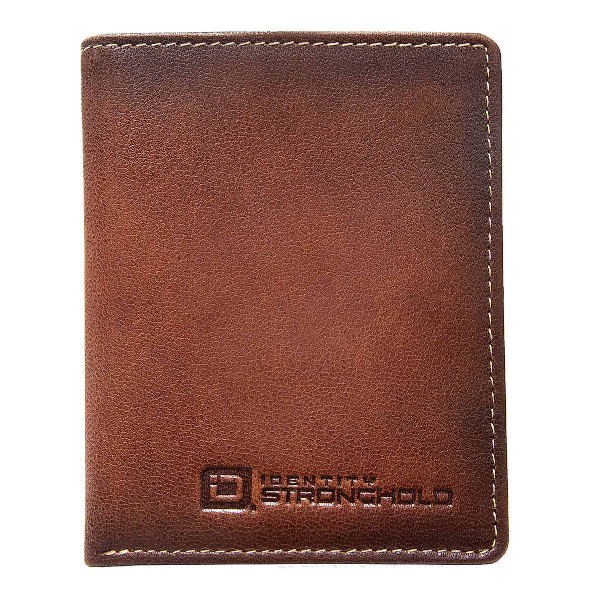 ID Stronghold Waltlet - RFID Blocking Bifold Wallet for Men with Magnetic Clasp - Brown