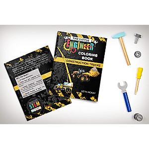 The Little Engineer Coloring Book - Construction Trucks: Fun and Educational Construction Truck Coloring Book for Preschool and Elementary Children