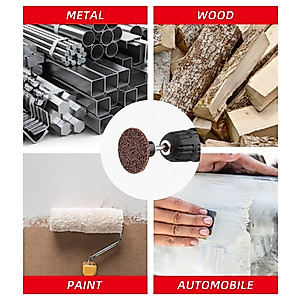 LUCKUT Abrasives 2" Nylon Surface Conditioning Quick Change Sanding Discs with R-Type Backing Coarse 80 Grit - 25 Pack