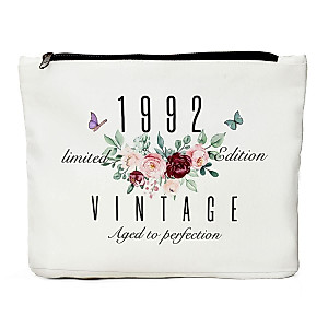 30th Birthday Gifts for Women, 30th Birthday Decorations Present for Women - Best 30 Year Old Birthday Gift Ideas for Wife, Sister, Friends, Coworker, Aunt, Boss - 1995 Limited Edition Makeup Bag