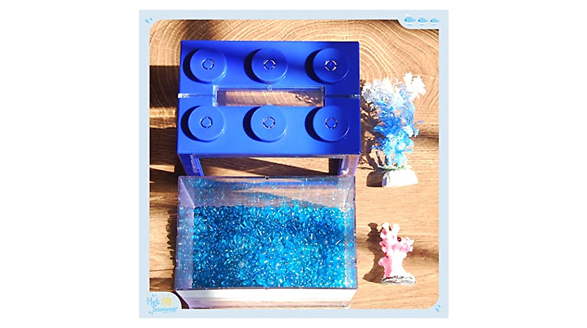 Stackable Mini Betta Fish Tank Kit - 3/5 Gallon Aquarium