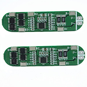 2Pcs 4S 14.4V 14.8V 16.8V 5A 18650 Li-ion Lithium Battery Charger Protection Board Overcharge Protection BMS PCB Circuit Module