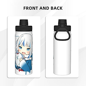 Gawr Music Gura Tumbler 18 oz Stainless Steel Sports Insulated Kettle Travel Drinking Cup Water Bottle with Lid