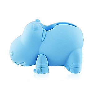 Bath Tub Faucet Protection Spout Cover for Baby Safety, Hippo - Blue