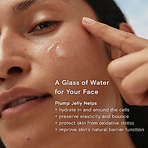 Moon Juice - Plump Jelly - Hyaluronic Acid Serum for Face - Hydrate, Protect, & Preserve Skin - Peptides, Vitamin E, & Mushrooms - 3rd Party Tested - Vegan & Non GMO - Skin Care & Self Care - 1 fl oz