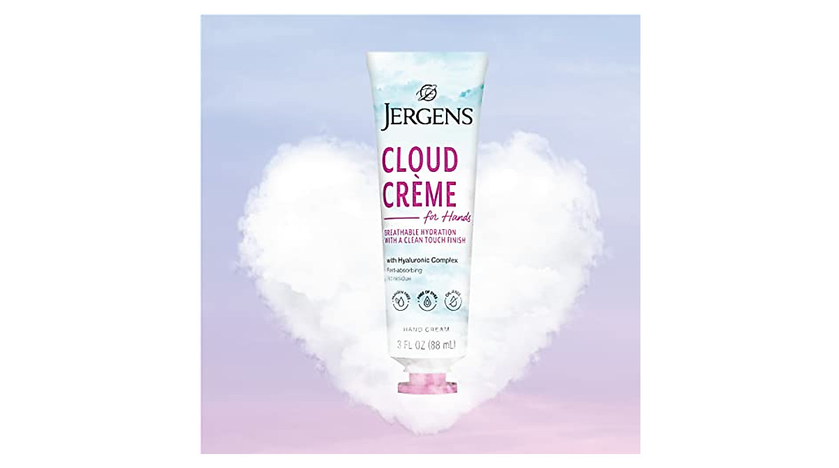 Jergens Cloud Creme Hand Cream for Dry Hands - Light & Hydrating Lotion