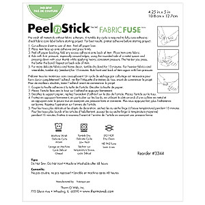 iCraft PeelnStick Fabric Fuse Sheets, 4.25 Inches x 5 Inches