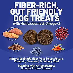 Dave's Pet Food Sweet Potato & Pumpkin Dog Treats for Sensitive Stomachs, Semi-Moist Soft & Digestive Friendly, Made in USA, Senior, Small & Large Dogs, Gut Health (1 Pack)