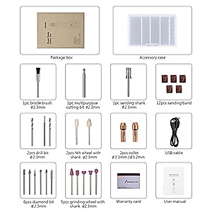 3.7V Li-on Cordless Rotary Tool with 31 Pieces Rotary Accessories PCG01B