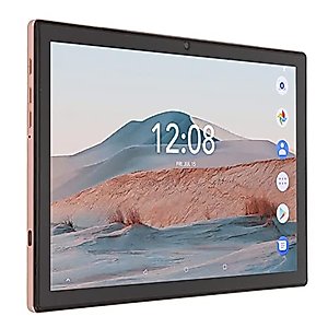 lennis 10.1in HD Tablet, for Android 8.0 Dual SIM Dual Standby Dual Cameras 100‑240V 3GB 64GB Tablet PC for Work (US Plug)
