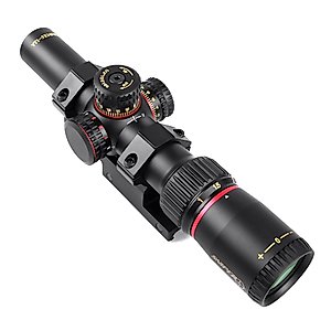 Sniper VT 1-5X24 First Focal Plane Scope with Red/Green Illuminated Reticle 30mm Tube LPVO Rifle Scope