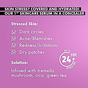 NYX PROFESSIONAL MAKEUP Bare With Me Concealer Serum, Up To 24Hr Hydration - Medium