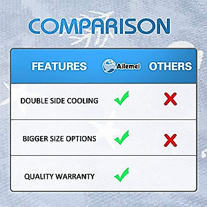 Ailemei Cooling Throw Blanket with Double Sided Cold Effect, Lightweight Breathable Summer Coastal Blanket, Throw Blankets for Couch, Transfer Heat to Keep Body Cool for Hot Sleepers Night Sweats