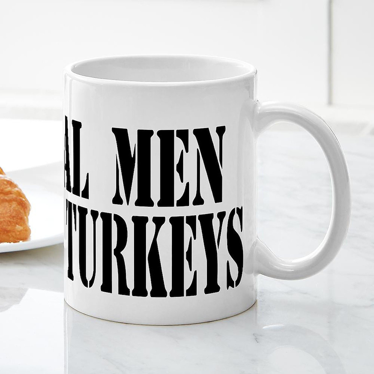 CafePress Real Men Fry Turkeys Mug Ceramic Coffee Mug, Tea Cup 11 oz