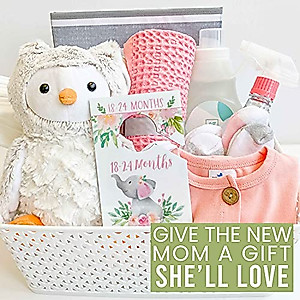 6 Baby Closet Size Dividers Baby Girl - Elephant Baby Closet Dividers By Month, Baby Closet Organizer For Nursery Organization, Baby Essentials For Newborn Essentials Baby Girl, Nursery Closet Divider