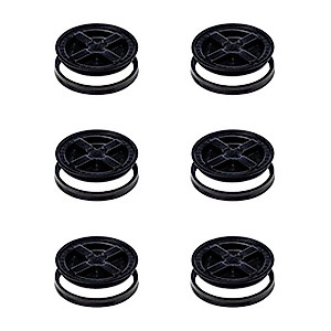 Petmate GAMMA2 Black 5 Gallon Seal Lid-Pet Food Storage Container Lid- 6 Pack