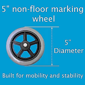 Carex Folding Walker for Seniors - Adult Walker With Wheels - Portable Medical Walker with Adjustable Height, 30-37 Inches, Aluminum, Lightweight