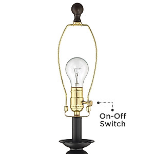 Franklin Iron Works Annie Traditional 63" Tall Standing Floor Lamps Set of 2 Lights Iron Scroll Brown Bronze Finish Living Room Bedroom House Reading Office Home Decor Entryway Cream Drum Shade