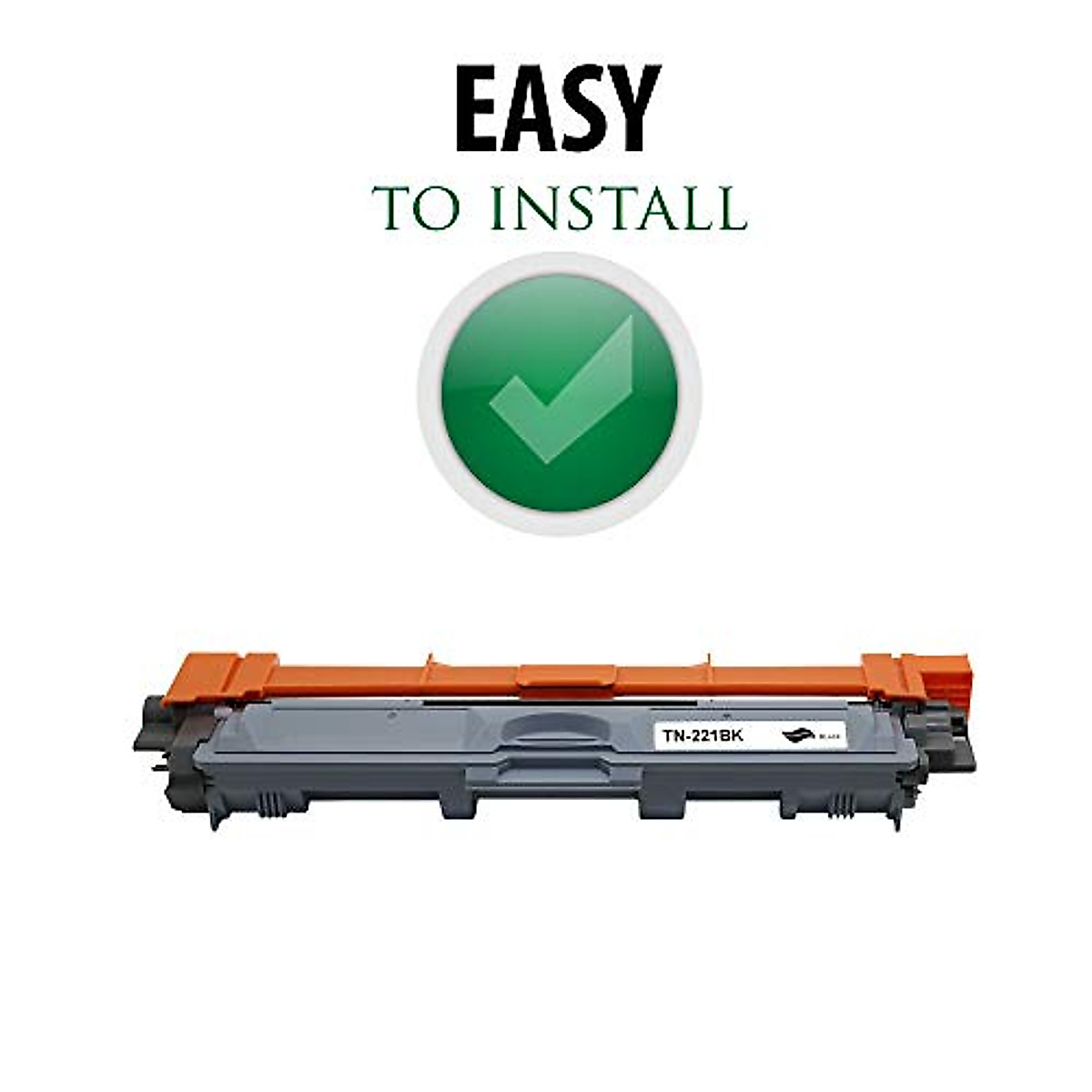 Re-Manufactured Toner Cartridge Replacement for TN-221BK | Supper Standard High Yield Laser Printer Cartridge Compatible with Brother HL - Black by Premium Ink&Toner