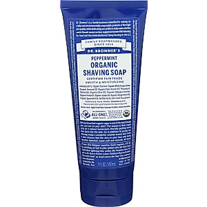 Dr. Bronner's Certified Organic Body Care Spearmint Peppermint Shaving Gels 7 fl. oz. (a)